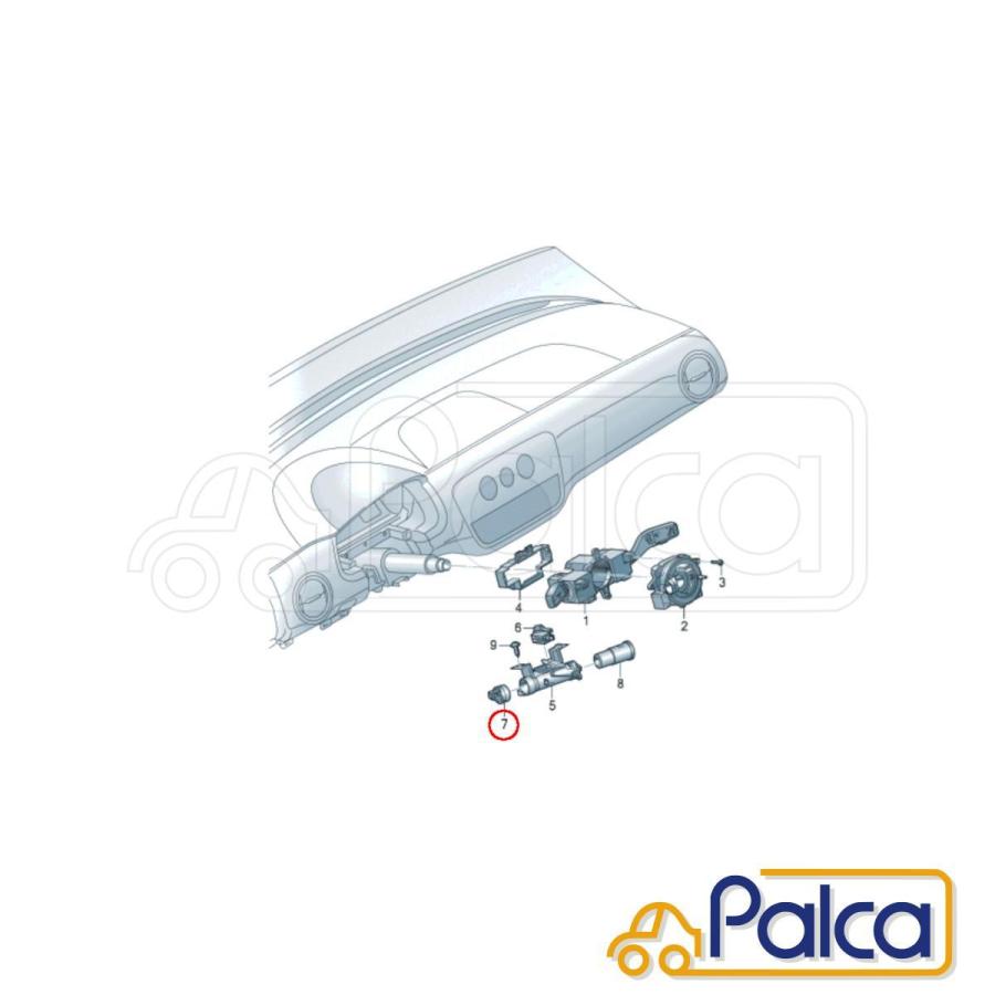 フォルクスワーゲン/VW イグニッションスイッチ | ポロ/6R 6C | アップ!/UP! | MEYLE製 | 6RA905865A :A ...