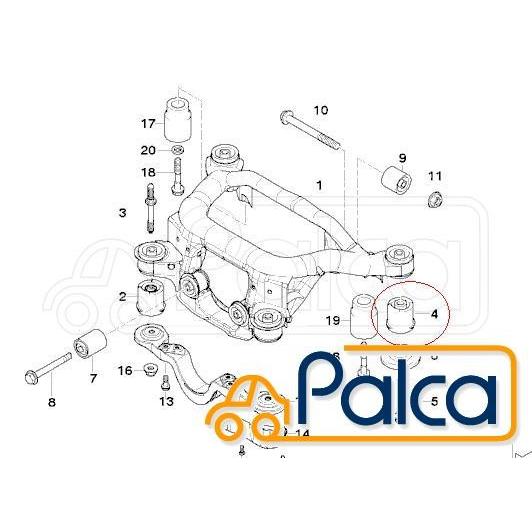 BMW リアアクスル フレームマウント/後側2個セット E46 | X3/E83 | Z4/E85,E86 | Z4/E89 | MEYLE製 ...