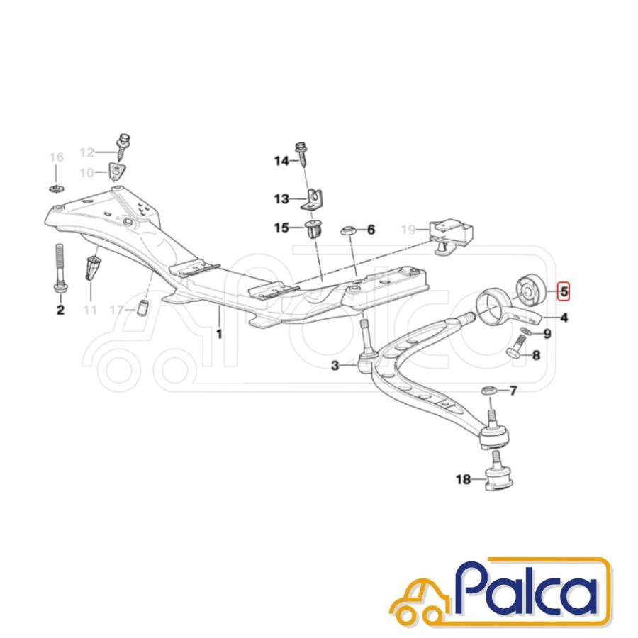 BMW フロントロアアーム マウントブッシュ 左右セット | 3シリーズ|E36/M3 | Z3/M | MEYLE製 ...