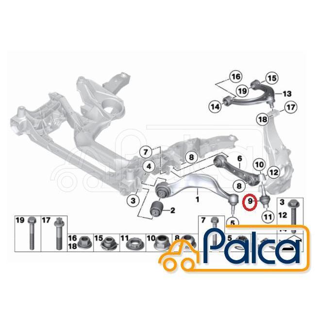 BMW 5・6・7シリーズ フロント ロアアーム ボールジョイント F07 F10 F11 F18 F12 F13 F01 F02 F03 ...