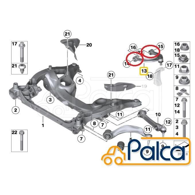 BMW フロント アッパーアームブッシュ 1個 耐久強化HD品 F07,F10,F11 | F06,F12,F13 | F01,F02,F04 ...