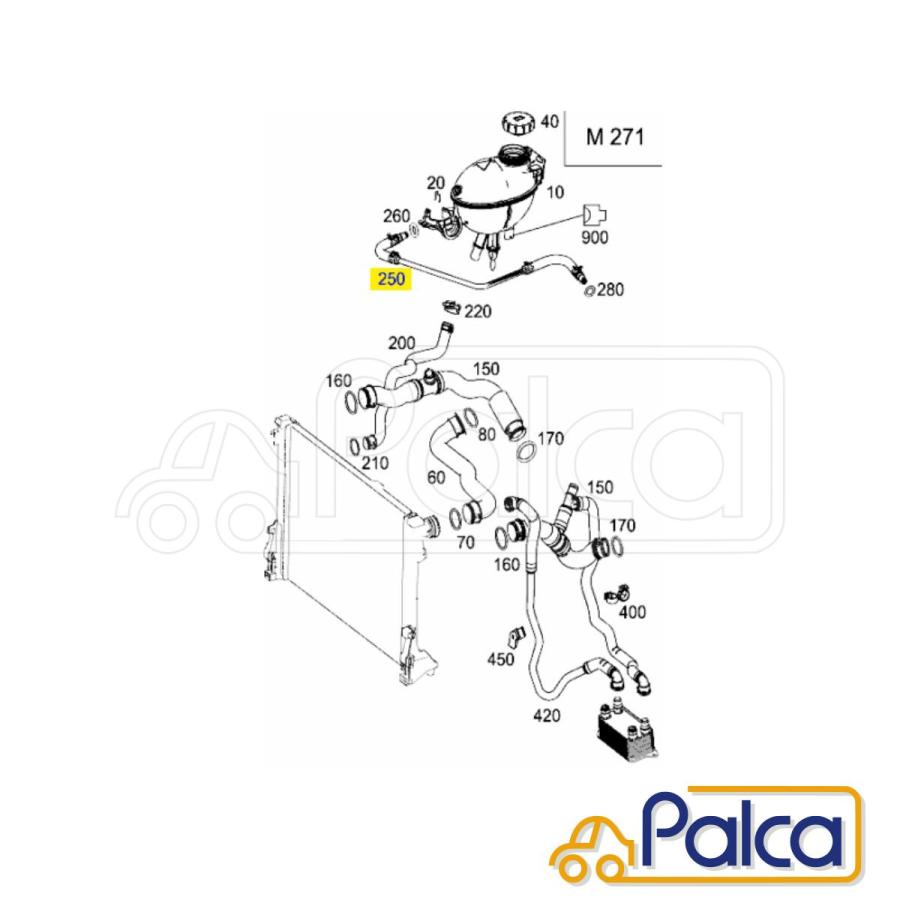ベンツ ベンチレーションホース/エア抜きホース | Cクラス|W204 S204 C204/C180 C200CGI C200 C250CGI BBR製 2045010925に適合 : パーツ ...