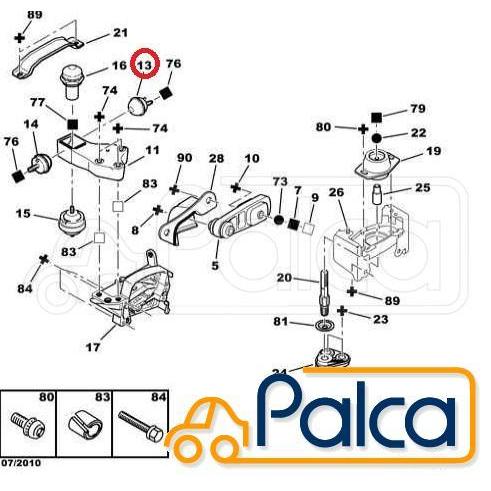 プジョー エンジンマウント アンチトルクマウント リア 206 206SW 206CC CORTECO製 1844A1 :CR-P024 ...