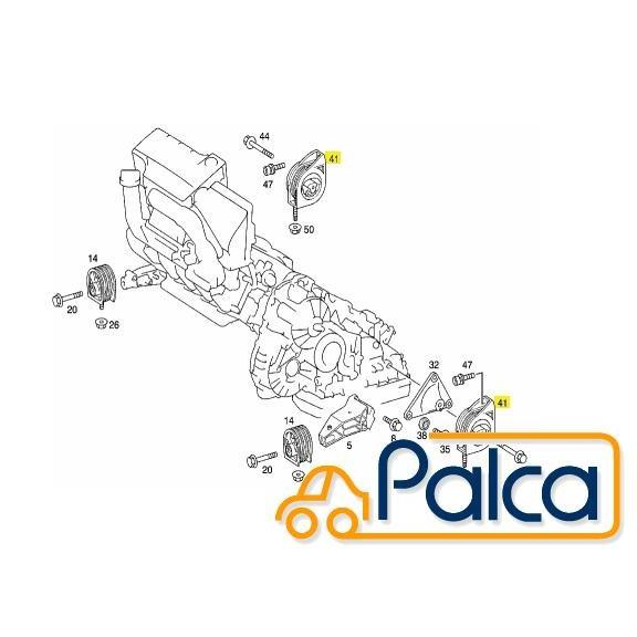 メルセデス ベンツ エンジンマウント 後部 1個 左右共通 W168/A160,A190,A210 バネオ 414/1.9 CORTECO製 ...