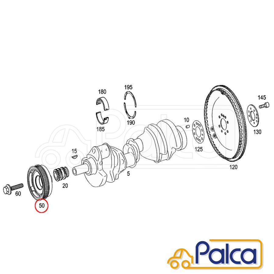 ベンツ クランクシャフトプーリー E/G M273 | W221/S450 S550 C216/CL550 R230/SL550 X164 ...