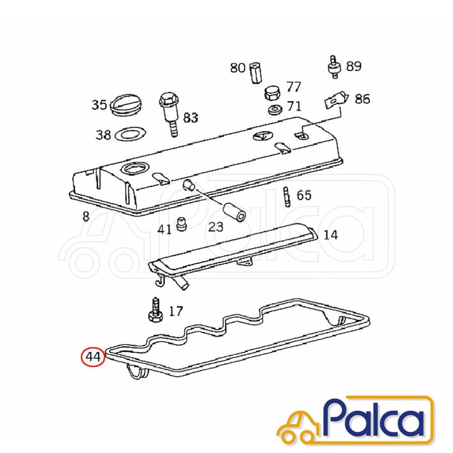 ベンツ シリンダーヘッドカバーガスケット | 190クラス|W201/2.0 2.3 | ミディアムクラス|W123/230E ...