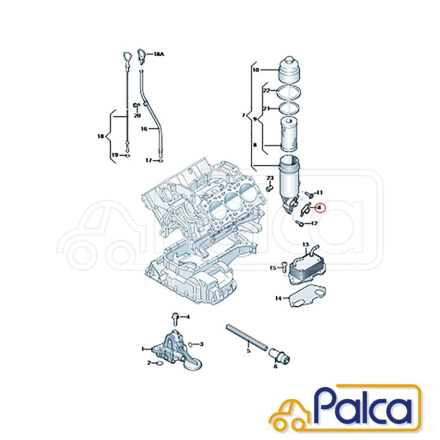 VW エンジンオイルフィルターハウジング ガスケット/パッキン トゥアレグ/7PCGEA |ELRING製 06E115446に適合 ...