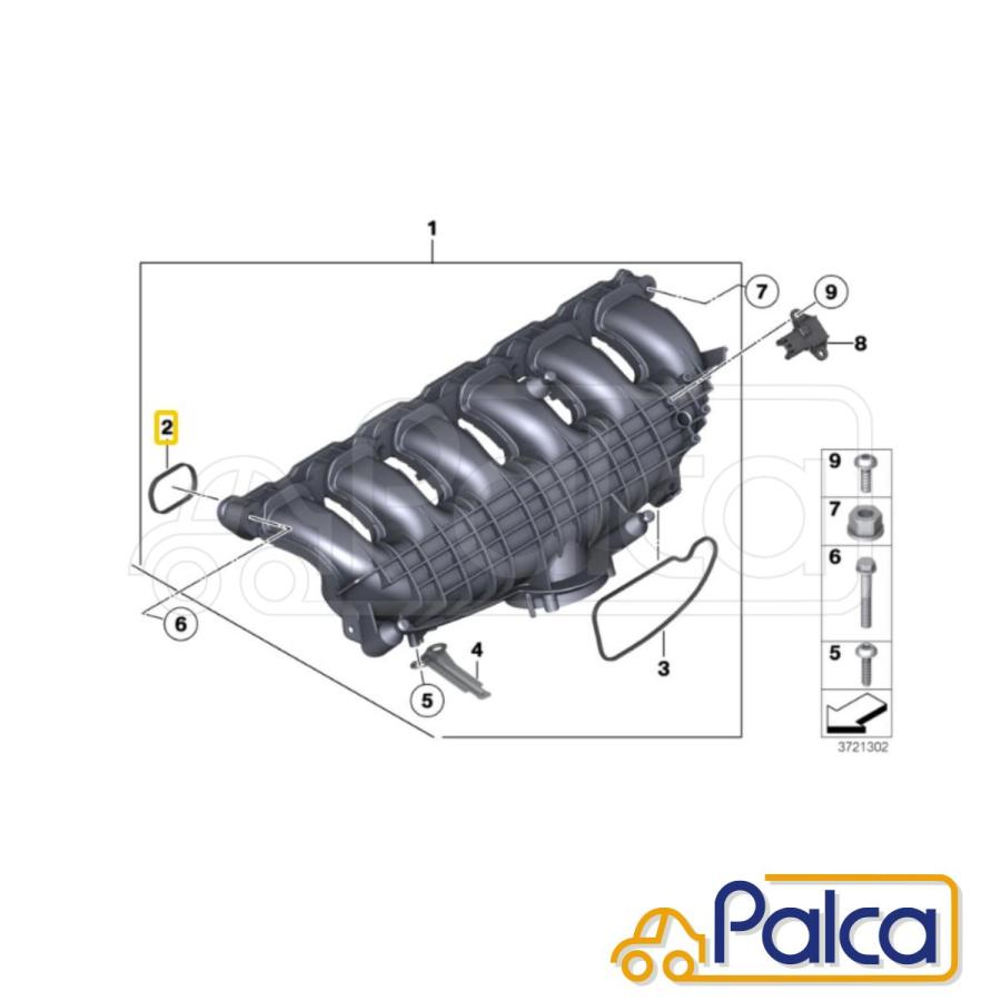 BMW インテークマニホールドガスケット/インマニガスケット F32 F33 F36 F82 F83/420i 420ix 430i 440i M4 |F10 F11 F07/550i ...