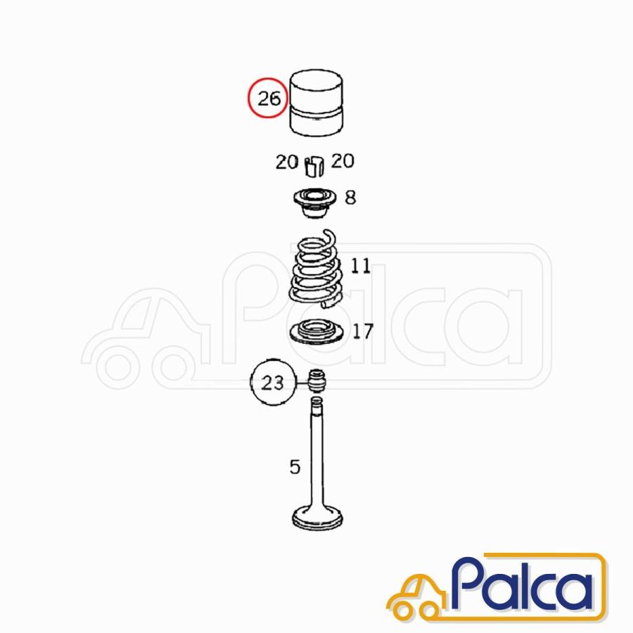 ベンツ カムシャフトバルブ タペット/リフター 8点セット |W210 S210/E230 E320 E420 E50AMG ...