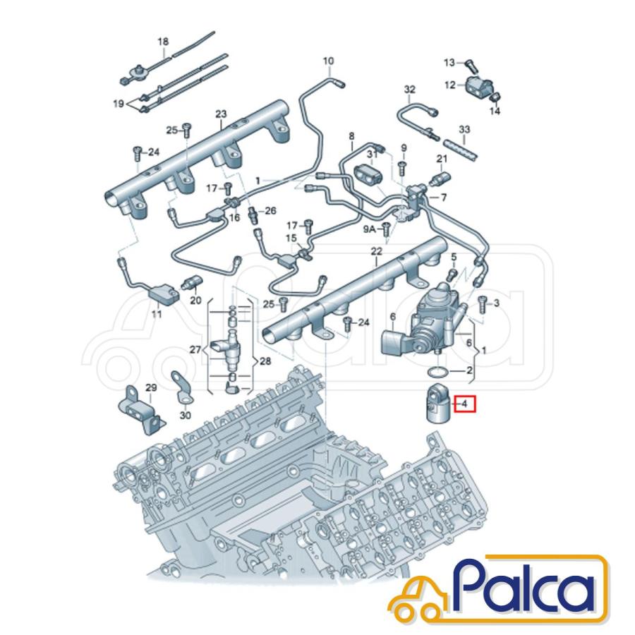 アウディ 燃料ポンプ/フューエルポンプ タペット/カムフォロワー RS4/8EBNSF | A6,S6/4FBVJA,4FBXAF | A6 ...