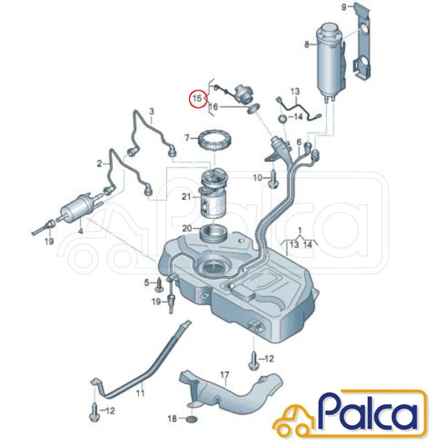 フォルクスワーゲン/VW フューエルキャップ/燃料キャップ | ポロ/6R 6C 純正 6R0201550C : パーツのPALCA（パルカ ...