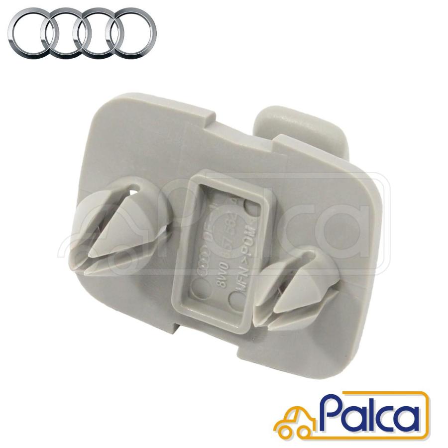 AUDI サンバイザークリップ/リテーナー | A1 S1/8X GB A3 S3 RS3/8V A4 S4 RS4/8K,B8 8W,B9 A5 S5 RS5/8T F5 ライトグレー 純正 ...