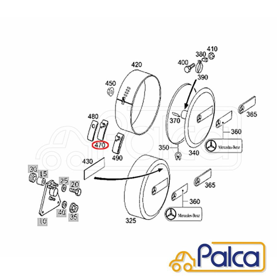 メルセデス ベンツ スペアタイヤカバーラッチキット | Gクラス/W463 | 純正 | 4638900389 :OE-S509:パーツの ...