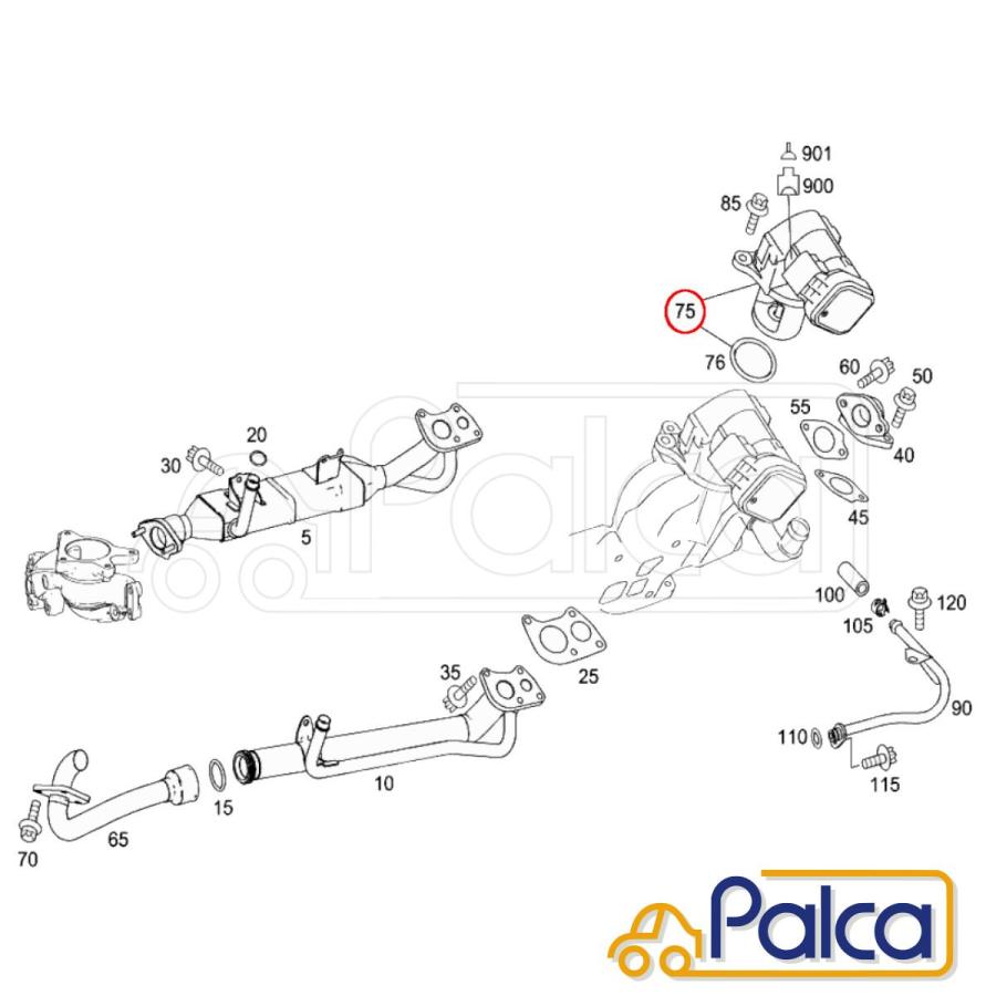 メルセデス ベンツ EGRバルブ | Eクラス|W211 S211/E320CDI | PIERBURG製 | 6421400860 ...