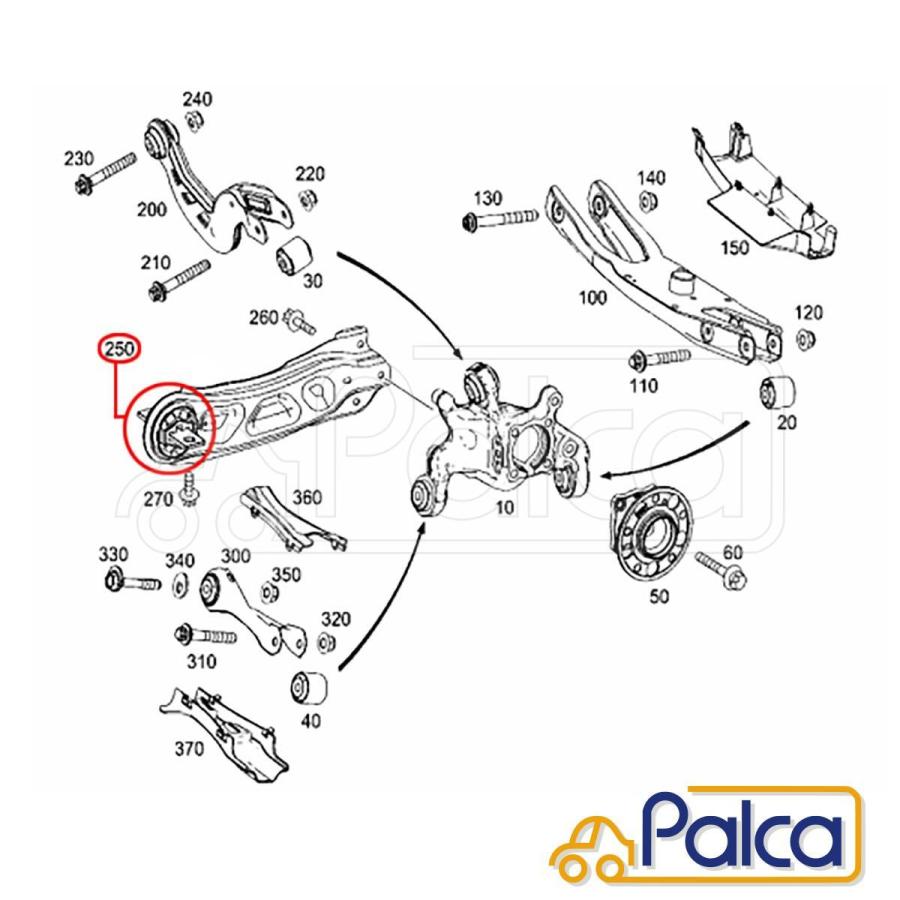 ベンツ リアトレーリングアームブッシュ | Aクラス/W176 | Bクラス/W246 | CLAクラス/C117 X117 | GLAクラス ...