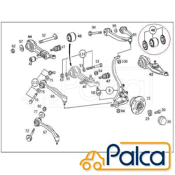 ベンツ フロント スプリングリンクブッシュ/ロアアーム後側ブッシュ | Sクラス/W220 CLクラス/C215 SLクラス/R230 ...