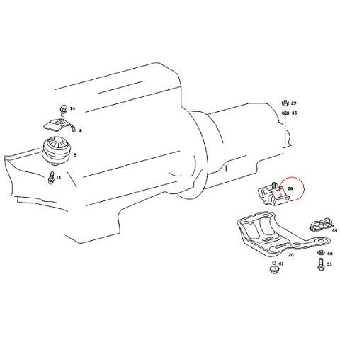 メルセデス ベンツ ミッションマウント W201 W123,S123 W124,S124 R129 マイレ製 1242400618 : s ...