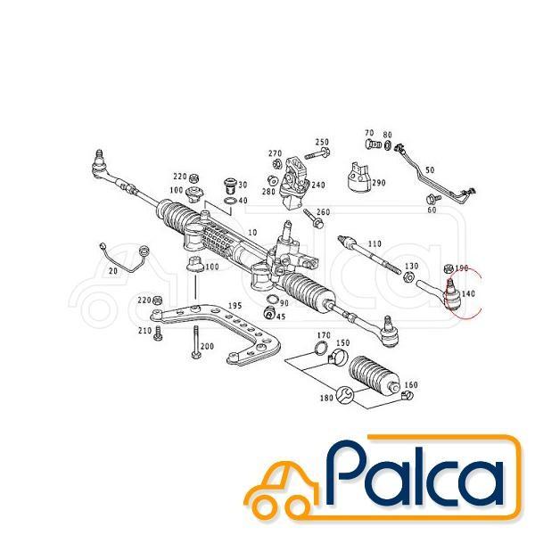 メルセデス ベンツ タイロッドエンド 左 W210,S210 Eクラス MEYLE製 2103380515 : s-374-016-020 ...
