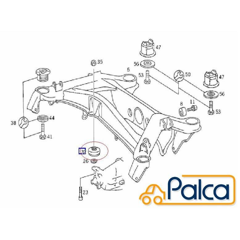 メルセデス ベンツ デフマウントブッシュ 前側/2個セット W124,S124,C124,A124/E200 E220 E280 E300 ...