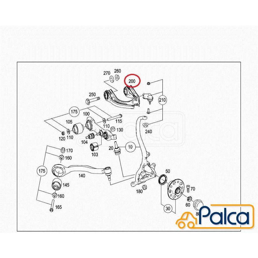 メルセデス ベンツ フロントアッパーアーム 左右共通| Eクラス/W211 S211 | CLSクラス/C219 | MEYLE製 ...