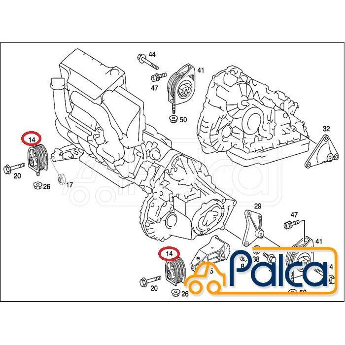 メルセデス ベンツ エンジンマウント 左右セット Aクラス,W168 | バネオ/414 MEYLE製 1682401617 :S-748 ...