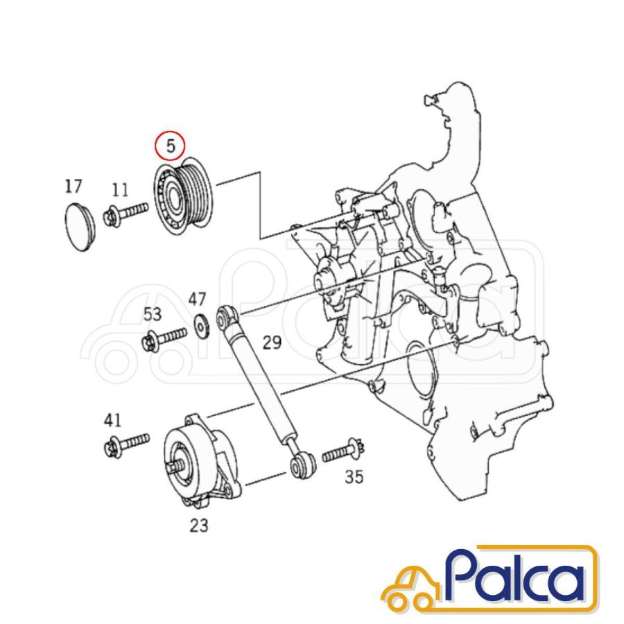 ベンツ アイドラプーリー M112,M272/V6 M113,M273/V8| CLKクラス|C208 C209 | CLSクラス/C219 | CLクラス/C215 C216 | SLK ...