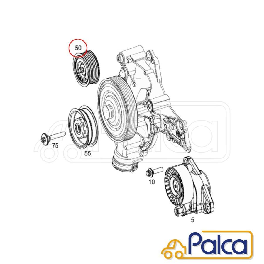 ベンツ アイドラプーリー/ガイドプーリー M272/V6 M273/V8用| Gクラス/W463 | Rクラス/W251 | Vクラス ...