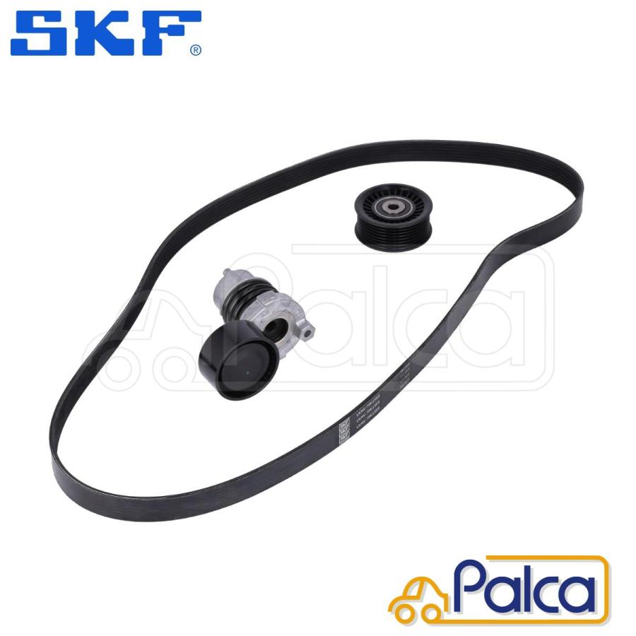 ルノー ファンベルト,テンショナー,アイドラプーリー 3点セット| ルーテシア4/0.9 1.2 | カングー2/1.2| SKF製 ...