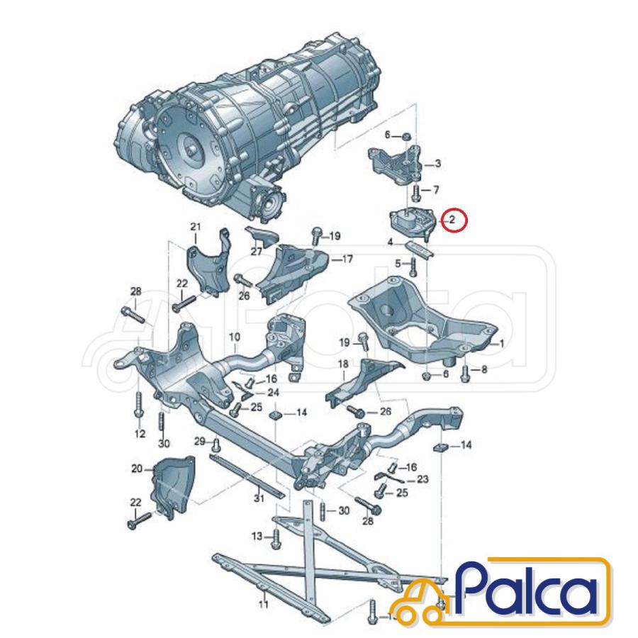 アウディ ミッションマウント A4|8K B8/8KCDH 8KCDN 8KCDNF | A5|8T 8F/8TCDNF 8TCDNL ...