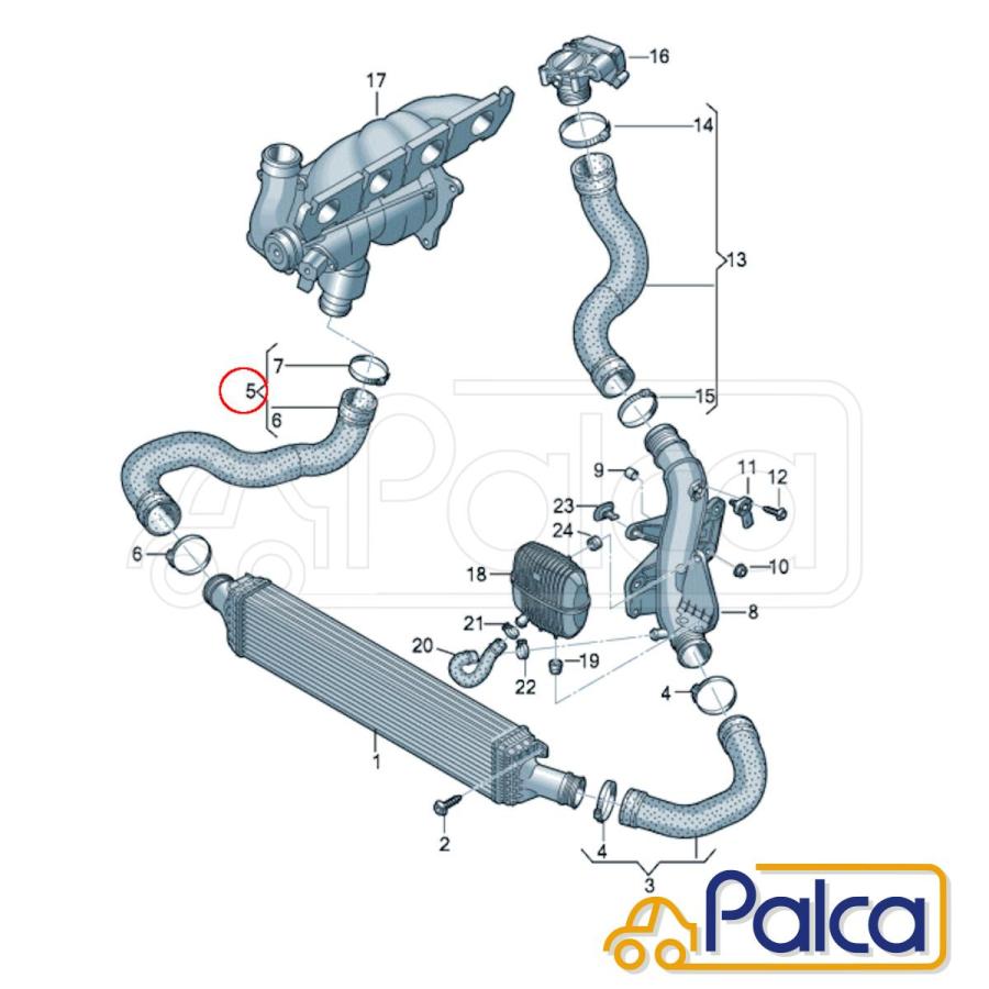 アウディ ターボインテークホース | A4|8K B8/8KCAB 8KCDH 8KCDN 8KCDNF | A5|8T 8F/8TCDNF 8TCDNL 8FCDNF | A4オールロード ...