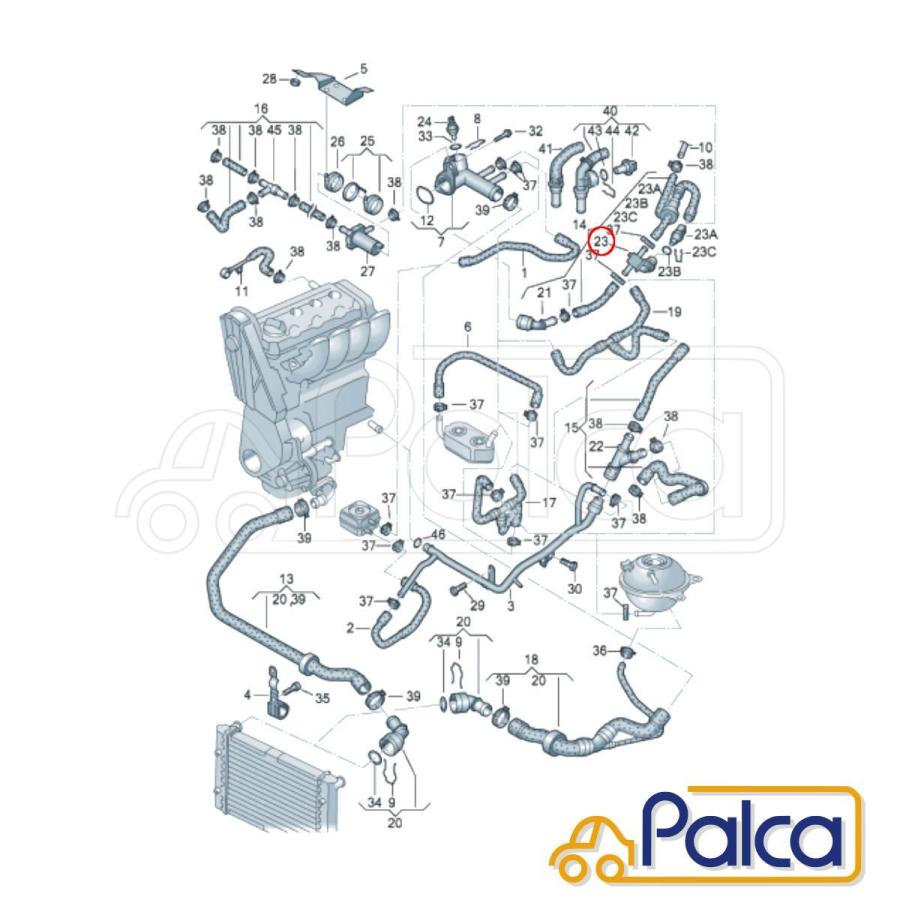 アウディ ヒーターバルブ/ウォーターバルブ | A4 S4/8K B8 | A5 S5/8T 8F | A4オールロード/8KH | Q5 SQ5/8R | VEMO製 | 1J0819809 ...