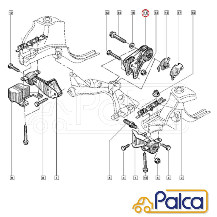 ルノー エンジンマウント リア| トゥインゴ1/1.1 | VAICO製 7700425711 : パーツのPALCA（パルカ）Yahoo!店 ...