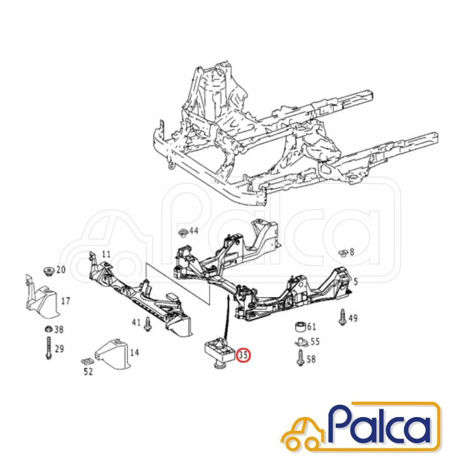 ベンツ ジャッキアップポイント メンバー部| CLSクラス/C218 | SLKクラス/R171 R172 | SLCクラス/R172 ...