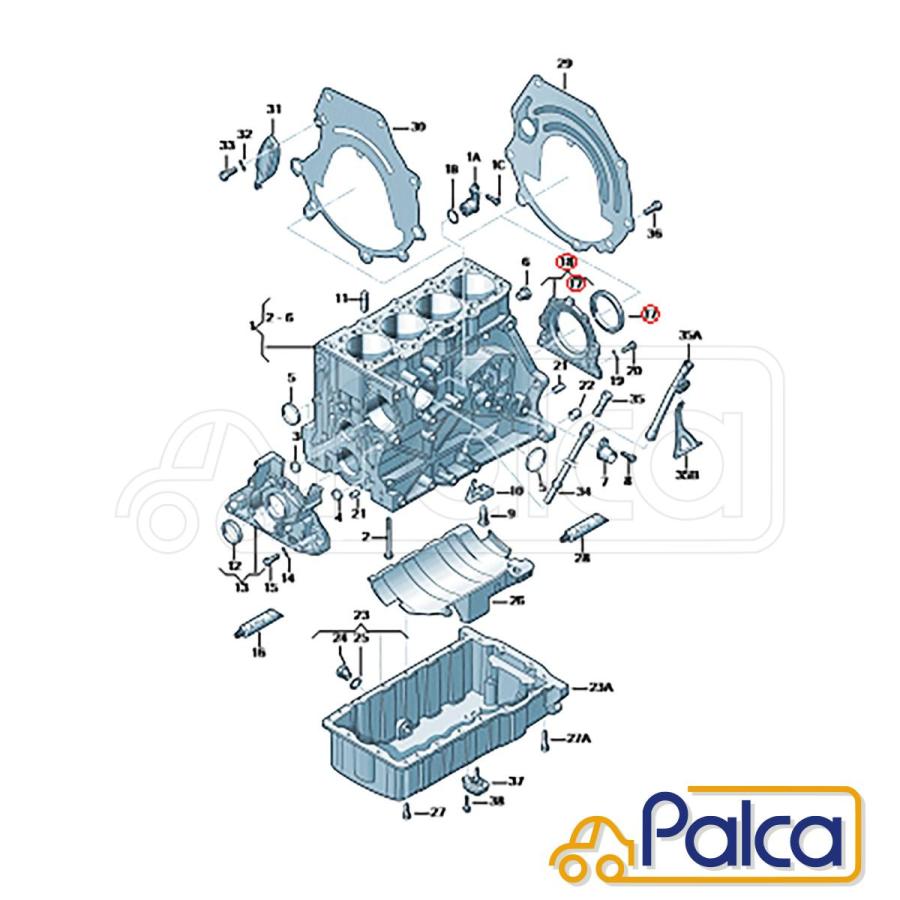 アウディ クランクシャフトシール リア A3/8PBLR 8PBLX 8PBVY | A4/8EALT | ゴルフ4/1JAEH 1JAVU ...