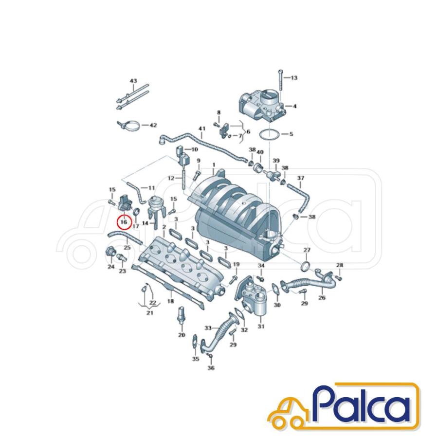 VW インテークマニホールドフラップポジションセンサー イオス ゴルフ5 ジェッタ3 パサート/3C | HELLA :WP-A554-1 ...