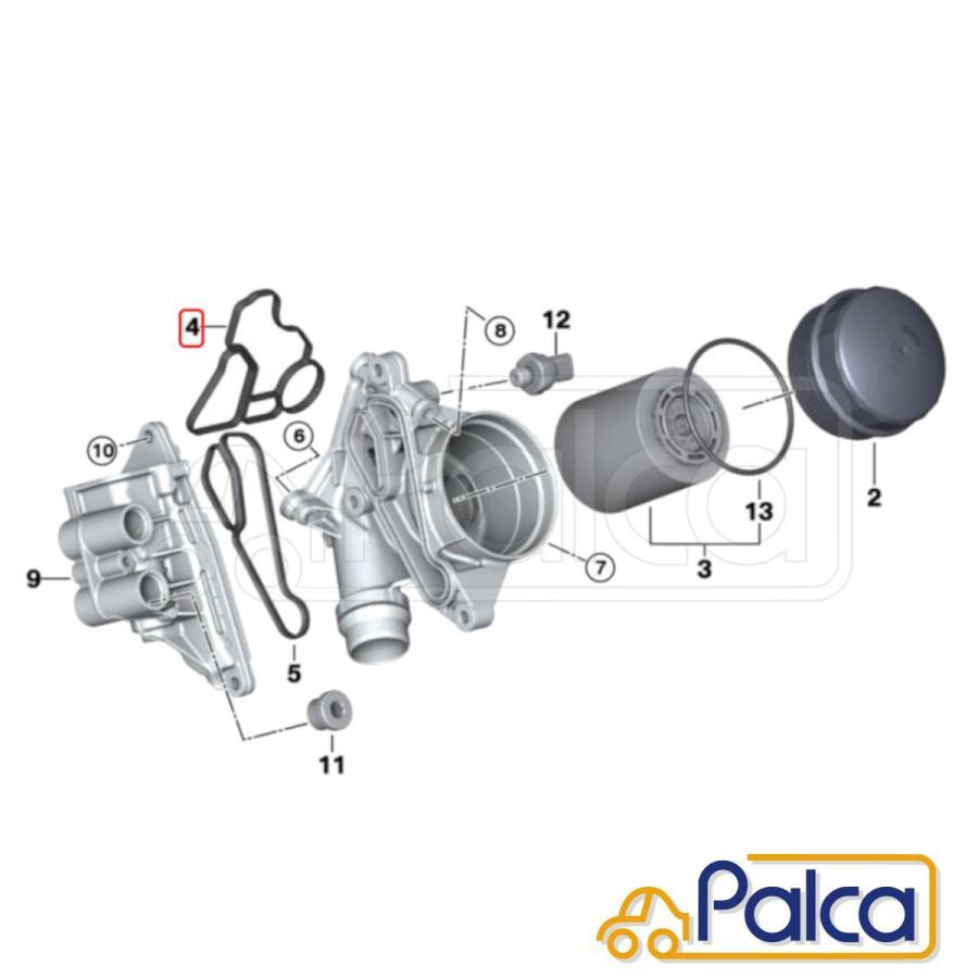 BMW オイルフィルターハウジングガスケット | F30,F31,F34,F80 F32,F33,F36,F82,F83 E60,E61 ...