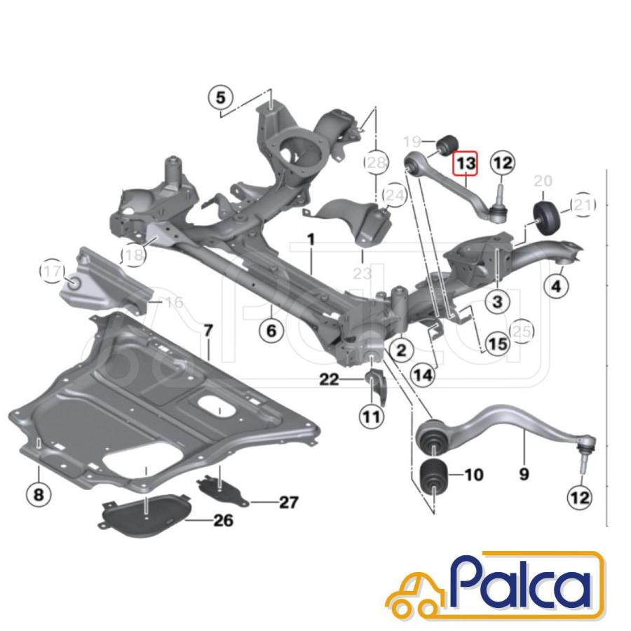 BMW フロント ロアアーム/コントロールアーム 左 xDrive用| 3シリーズ|F30 F31/320ix | 4シリーズ|F36 ...