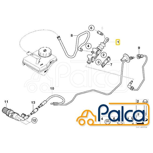 BMW MINI/ミニ クラッチマスターシリンダー R50 R53 R52 R56 R57 R59 R55 R58 R61 TRW製 ...