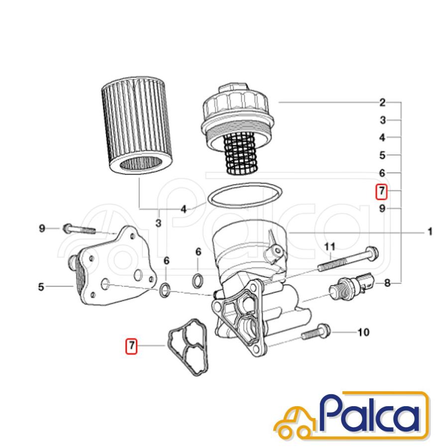 BMW ミニ/MINI オイルフィルターハウジングガスケット/シール R50 R52 R53/One Cooper CooperS JCW ...