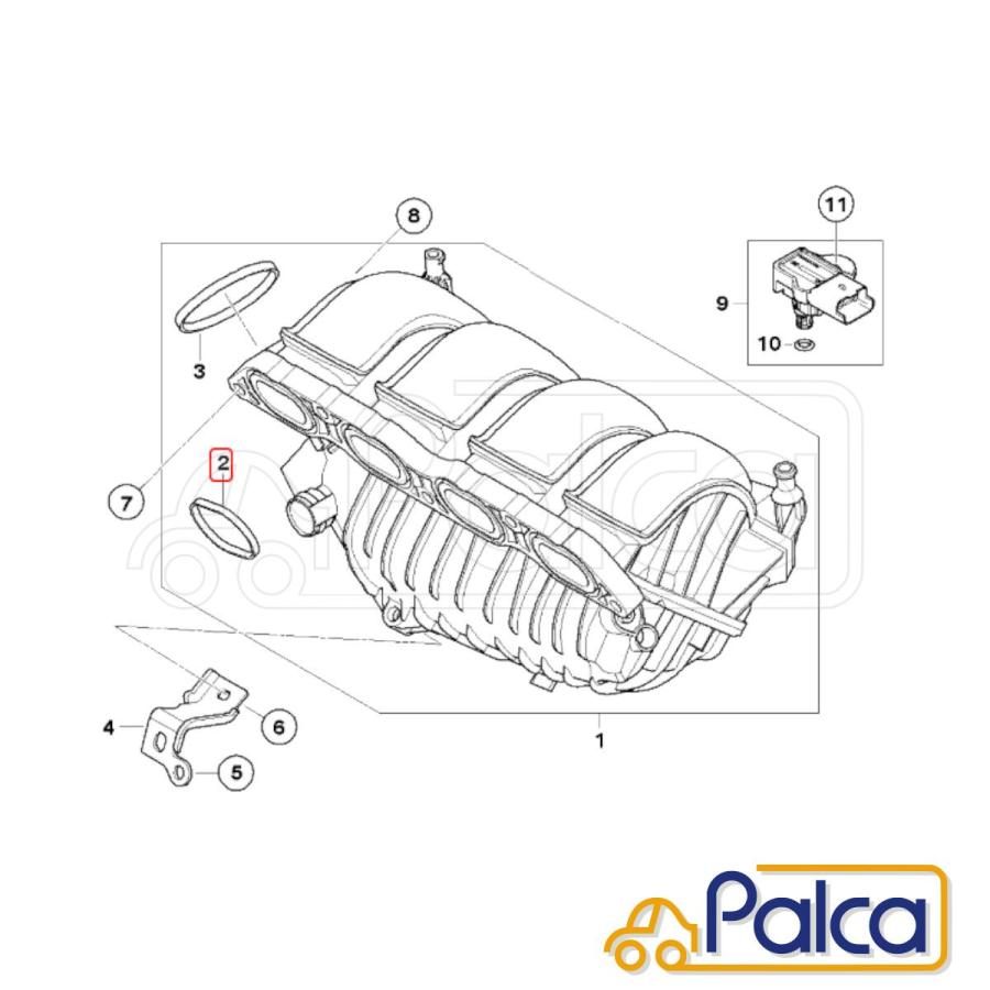BMW ミニ インテークマニホールドガスケット/インマニガスケット N12 | R56 R55 R57 R58 R59 R60 R61/One ...