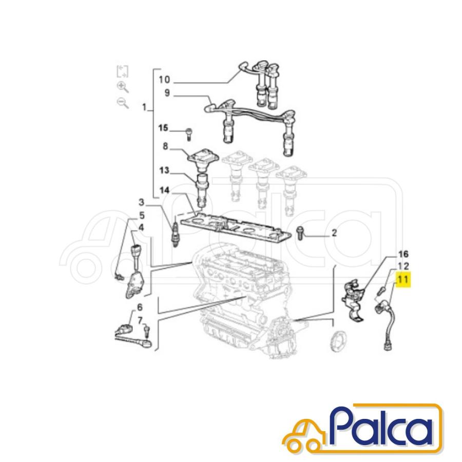 アルファロメオ クランクシャフトポジションセンサー 145/2.0TS | 155/2.0TS | 156/2.0TS | NGK製 ...