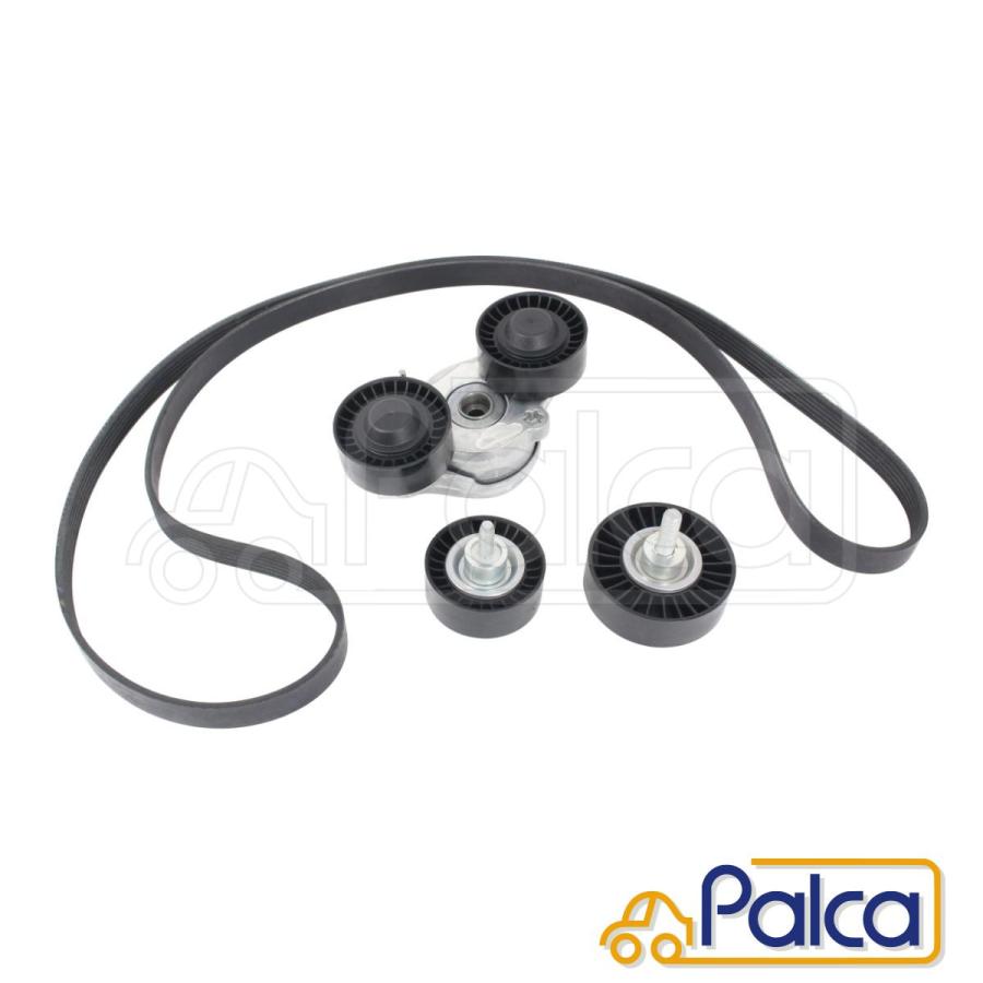 ジャガー ファンベルト,テンショナー,アイドラプーリー 4点セット| XE X760 | XF X260 | Fペース X761 | 2.0 ...