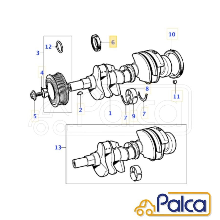 ジャガー フロント クランクシャフトシール | XK8|X100/4.0 4.2 4.2XKR | XK/X150 4.2 | REINZ製 ...