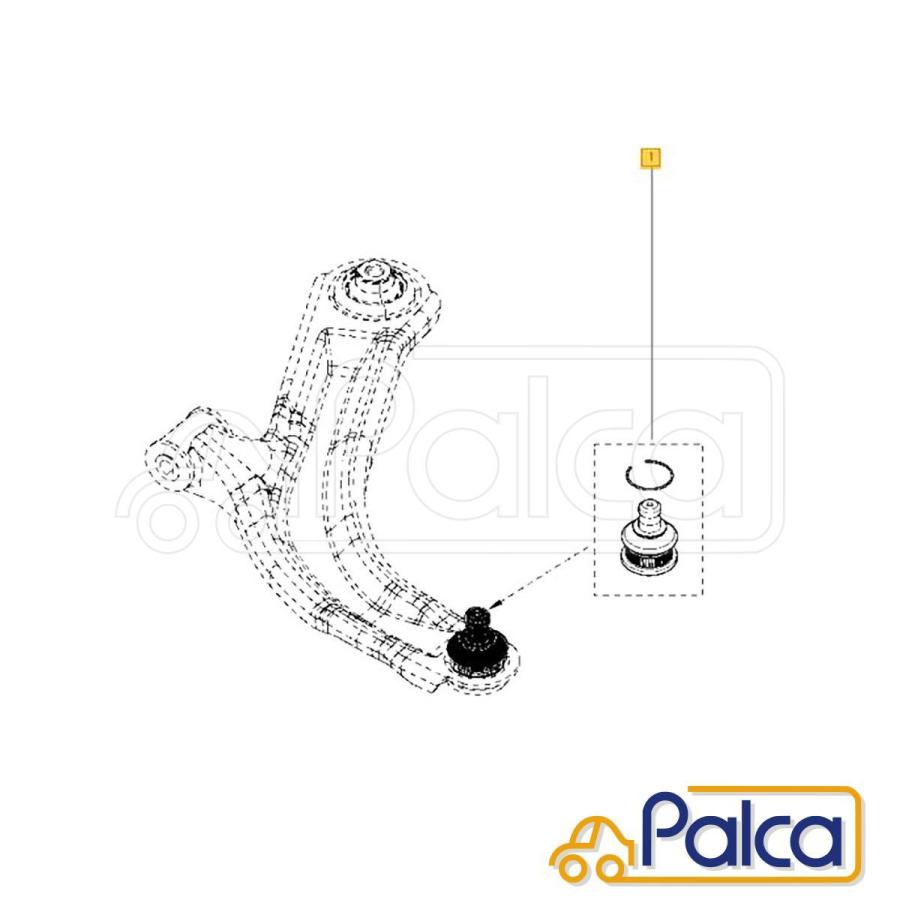 ルノー フロント ロアアーム ボールジョイント 1個 左右共通 | クリオ3 クリオ4 メガーヌ2 | LEMFOERDER製 :WP ...