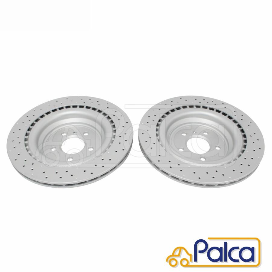 メルセデス ベンツ リア ドリルド ブレーキローター 2枚 345X22mm 防錆 PRO W166/ML350 ML350AMG ...