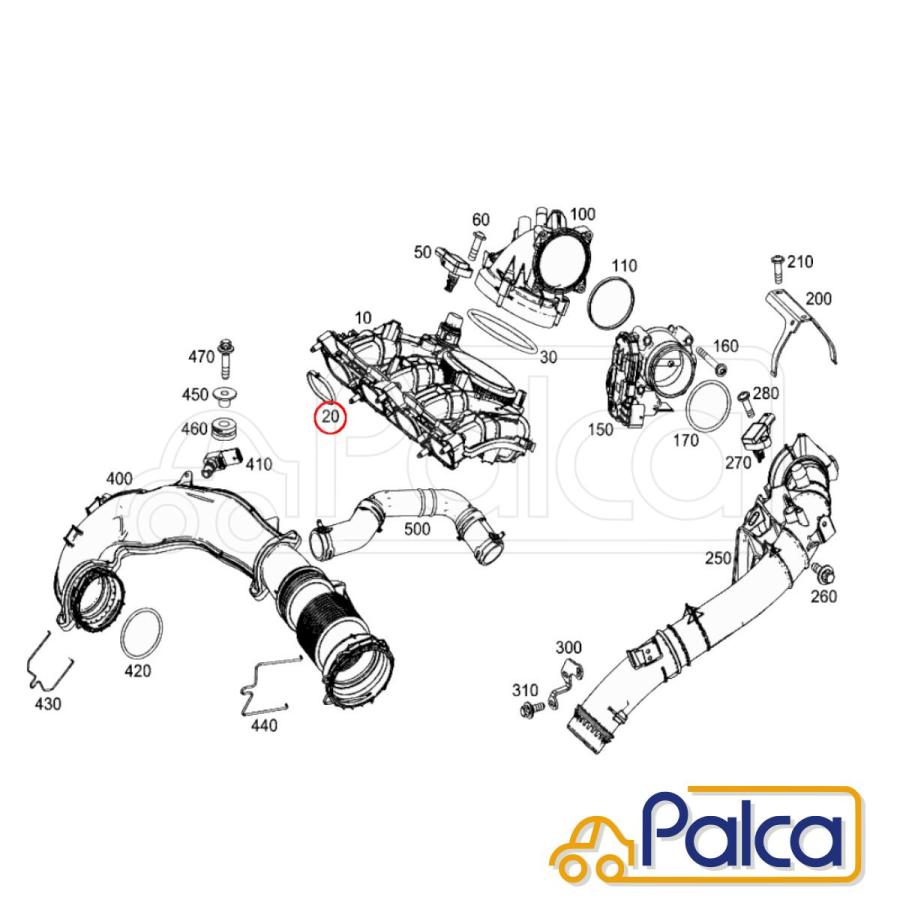 ベンツ インテークマニホールドガスケット/インマニガスケット Aクラス/W176 W177,V177 | M270 M274 M260 ...
