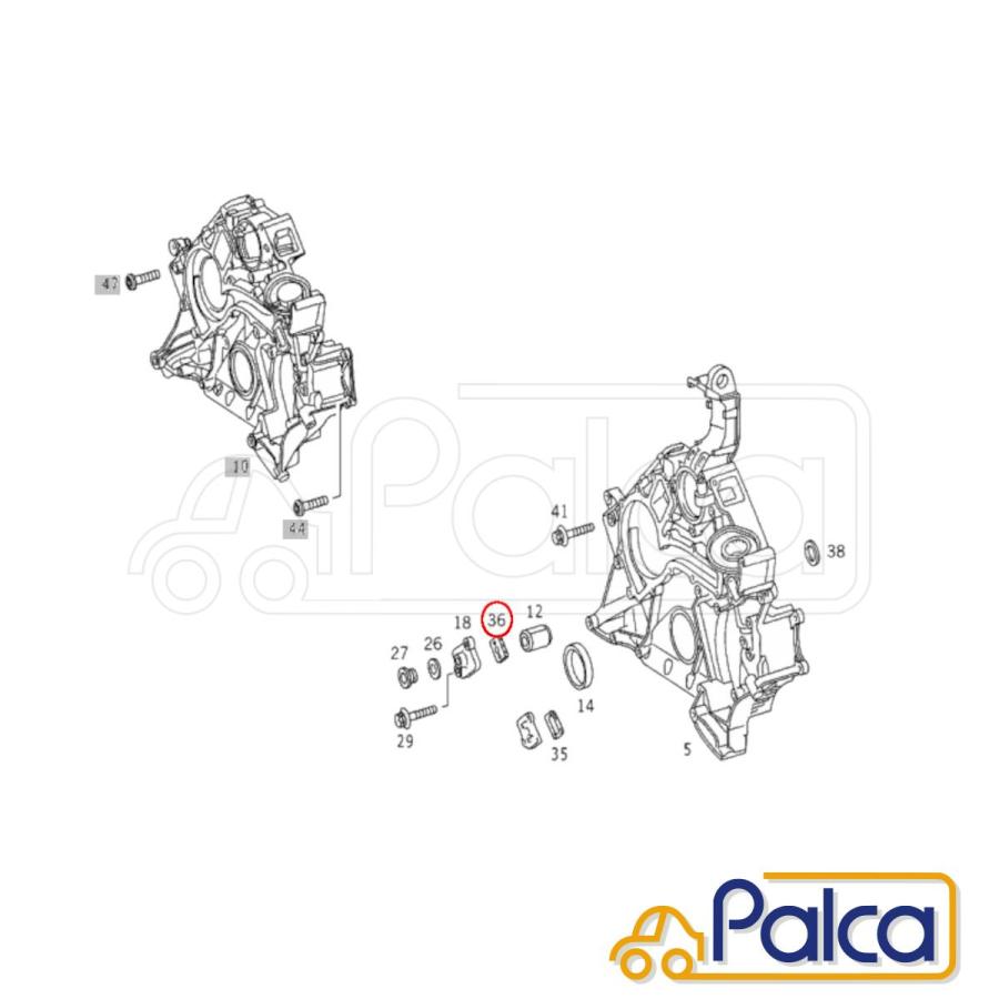 ベンツ タイミングケースガスケット | Sクラス|W220/S320 S350 S430 S500 S500L ELRING製 ...