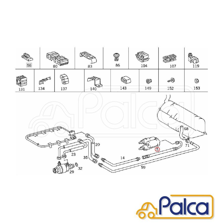 ベンツ フューエルホース W140/S280 300SE S320 400SEL 500SE.SEL 600SE.SEL S500 S600 ...