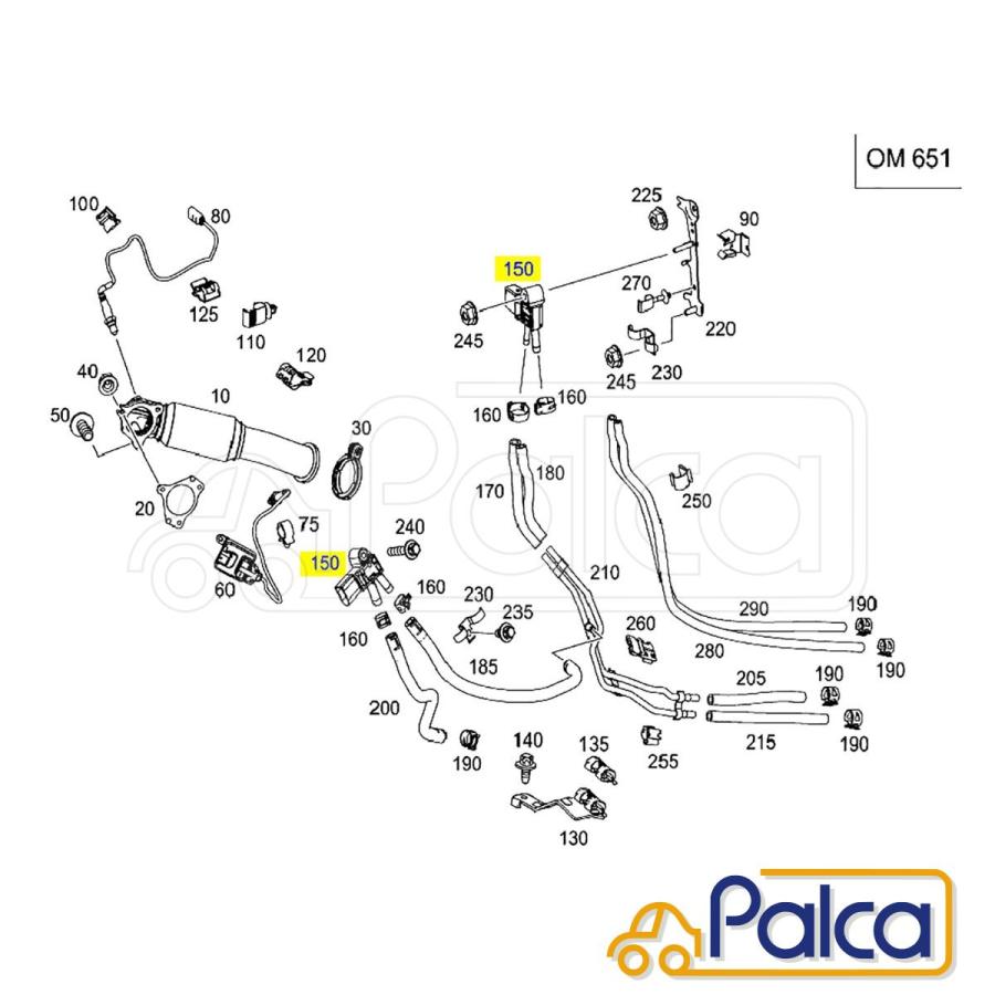 ベンツ DPFセンサー | Cクラス W205 S205|Eクラス W213/S213 |Sクラス W222|CLSクラス C257|GLC ...