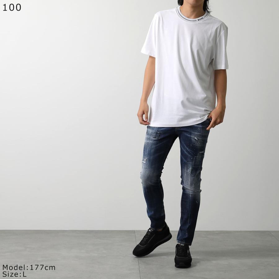 HUGO BOSS GREEN ヒューゴボス グリーン 半袖 Tシャツ 50512867 メンズ コットンジャージー レギュラーフィット ...